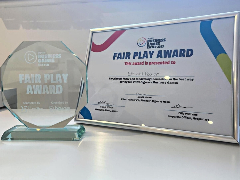 Ethical Power Team awarded Fair Play Award - Ethical Power